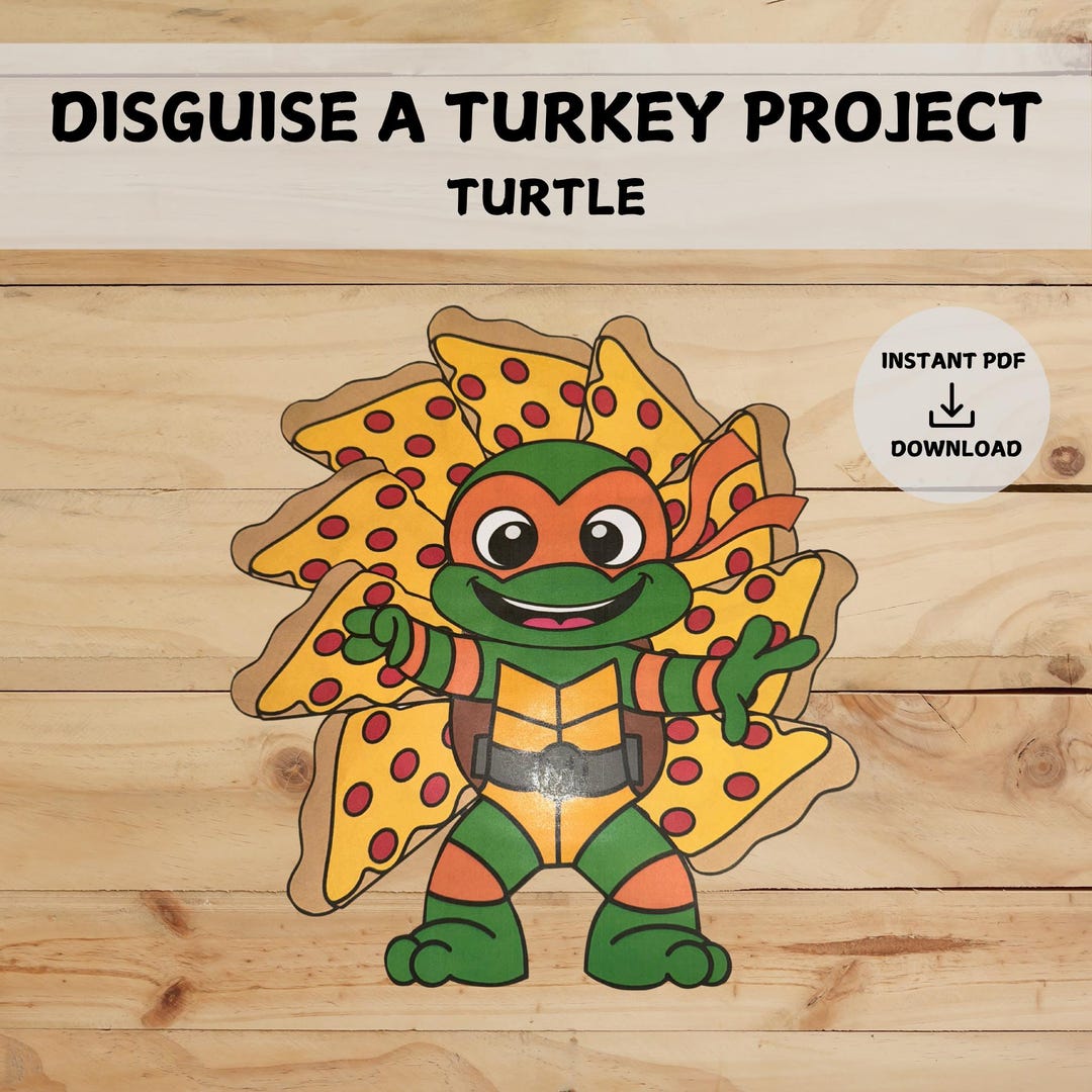 Disguise a Turkey Project | Turtle | Digital Download PDF - Etsy