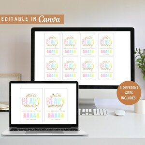 You're Beary Amazing Gift Tag | Editable Canva Template | Employee ...