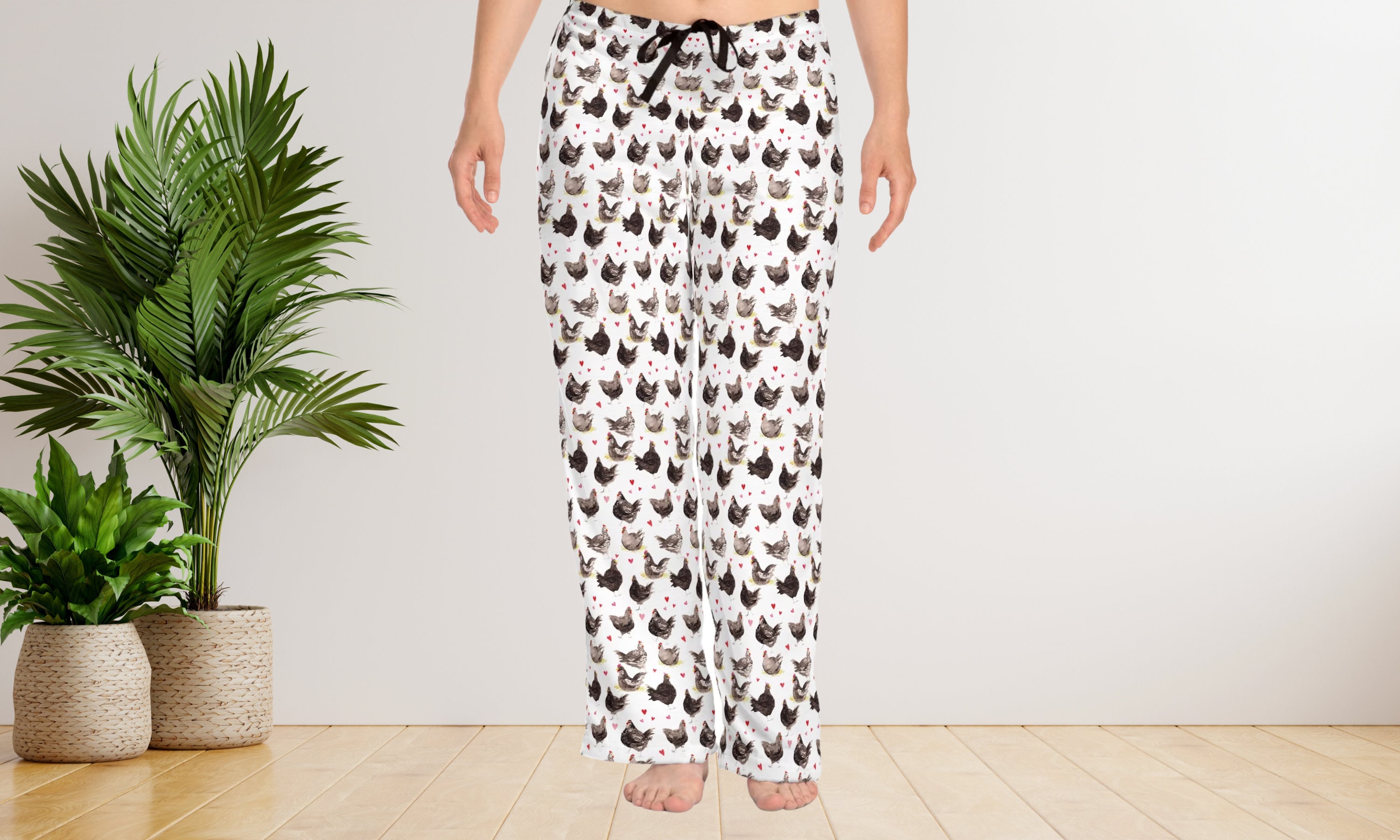 Watercolor Chicken Pajamas Chickens Pjs for Women and Teens Chicken ...