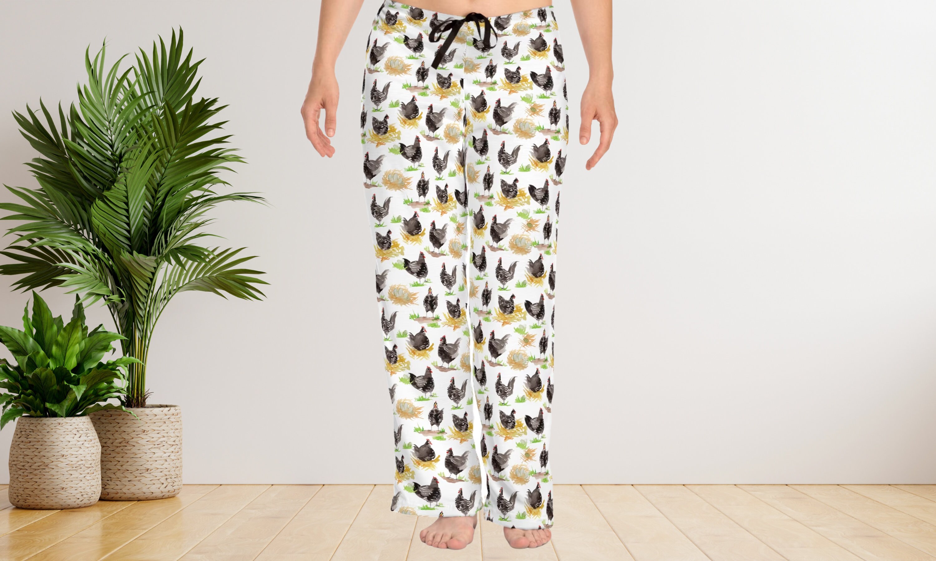 Watercolor Chicken Pajamas Chickens Pjs for Women and Teens - Etsy