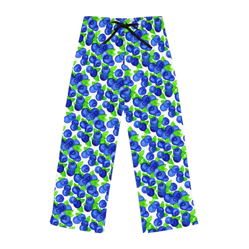 Blueberry Pajama Pants for Women and Teen Girls Blueberry Print Pjs ...