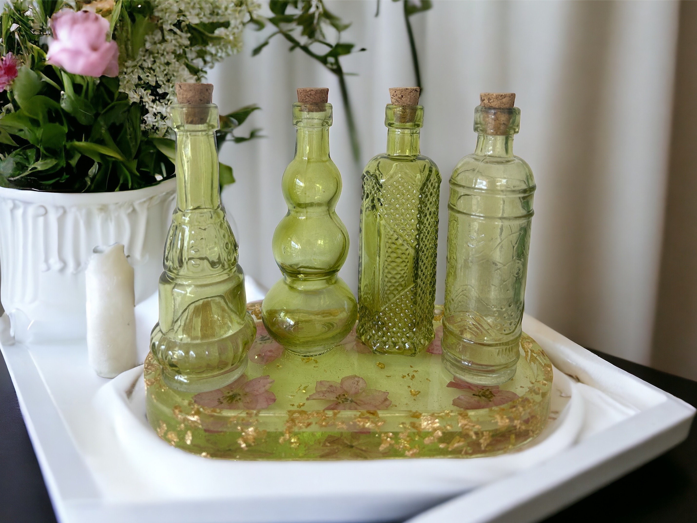 Accent Glass Bottles - Etsy