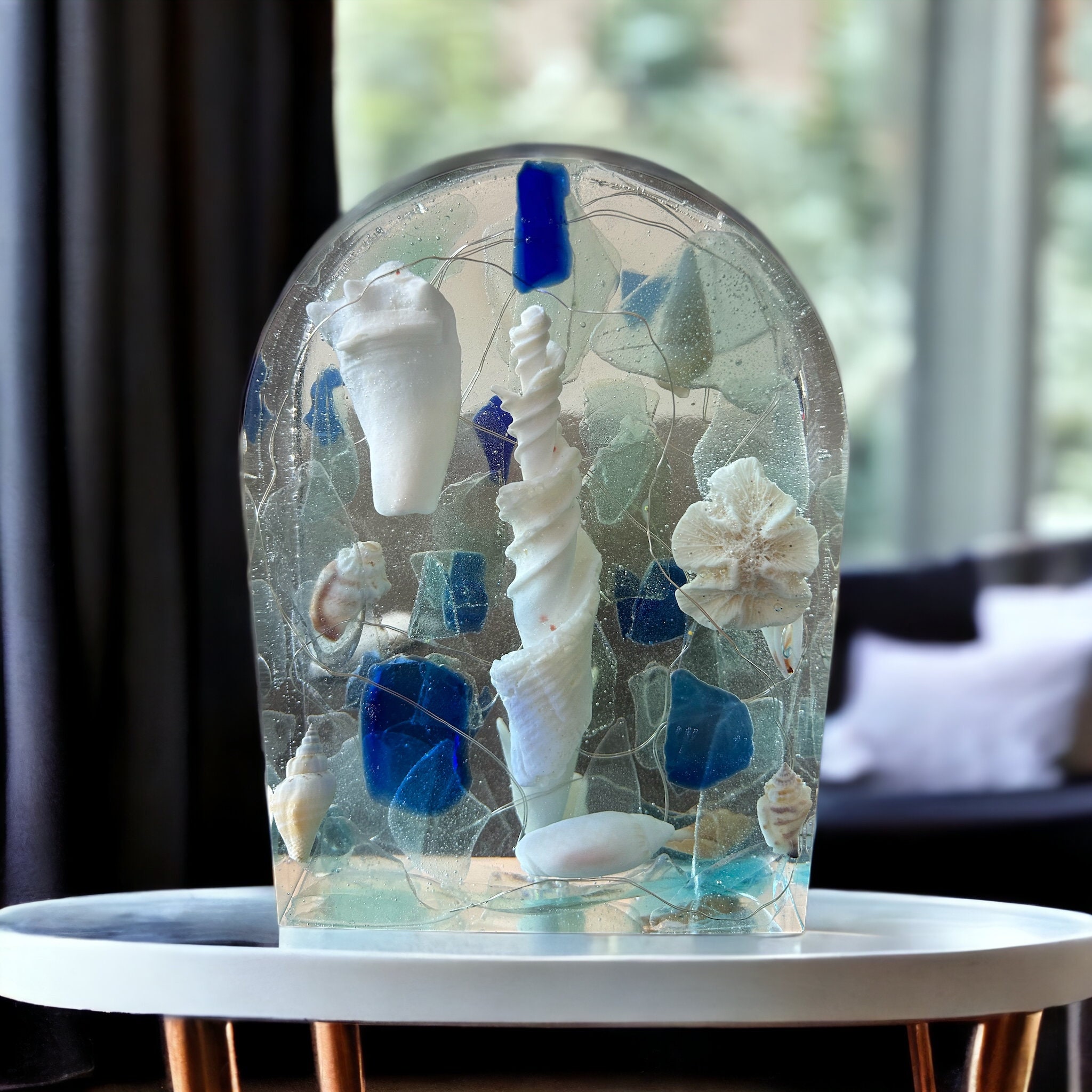 Resin Lamp/night Light/resin LED Table Decor - Etsy