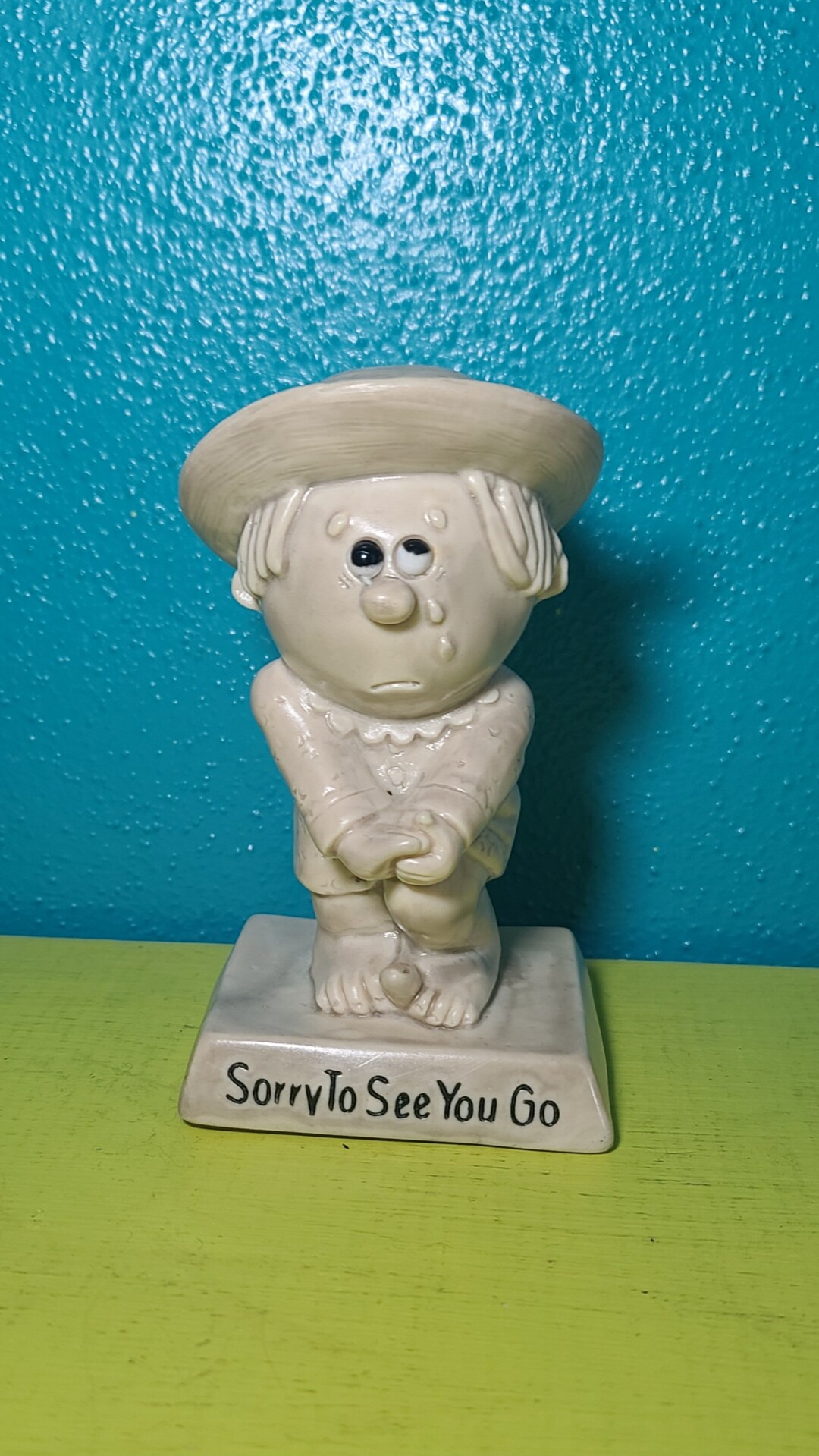 Vintage 1960's Russ Berrie Figurine Sorry to See You Go R & W Berrie It ...