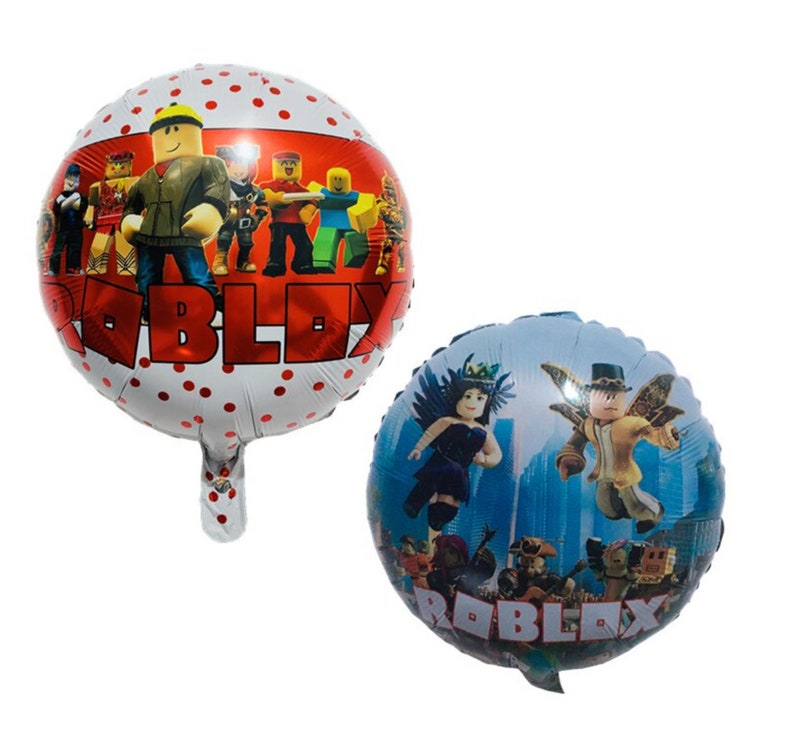 Roblox Party Favors With Silicone Wristbands, Balloons & Banner - Etsy
