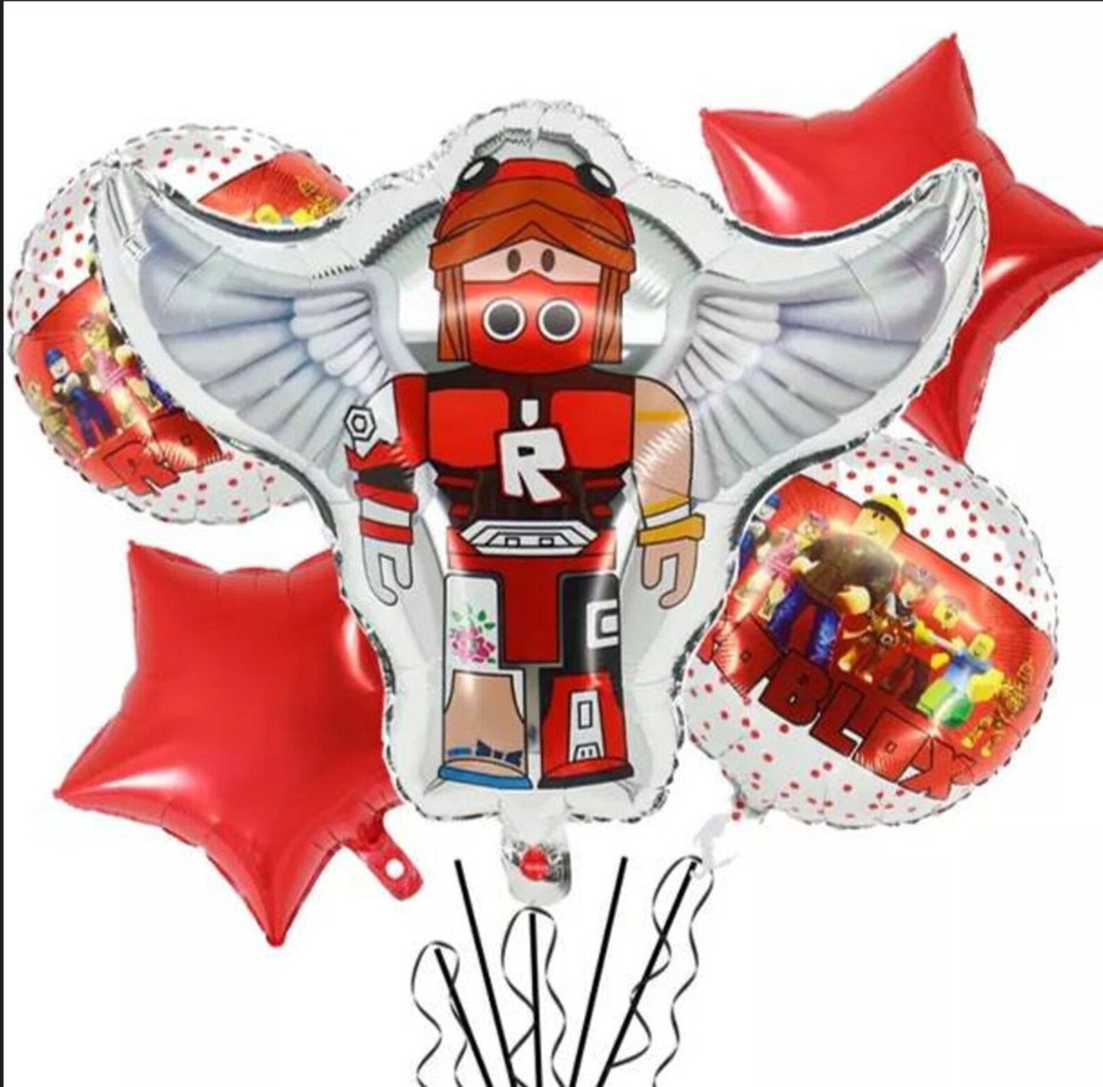 Roblox Party Favors With Silicone Wristbands, Balloons & Banner - Etsy