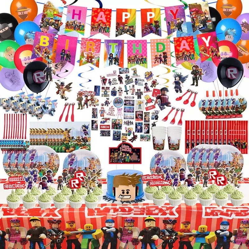 Roblox Party Party Favors - Etsy