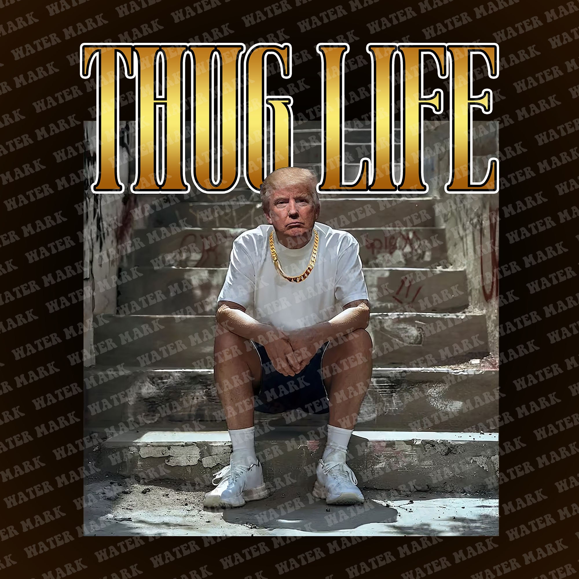 Original Artist President Viral Thug Life Donald Preppy Edgy Png High ...