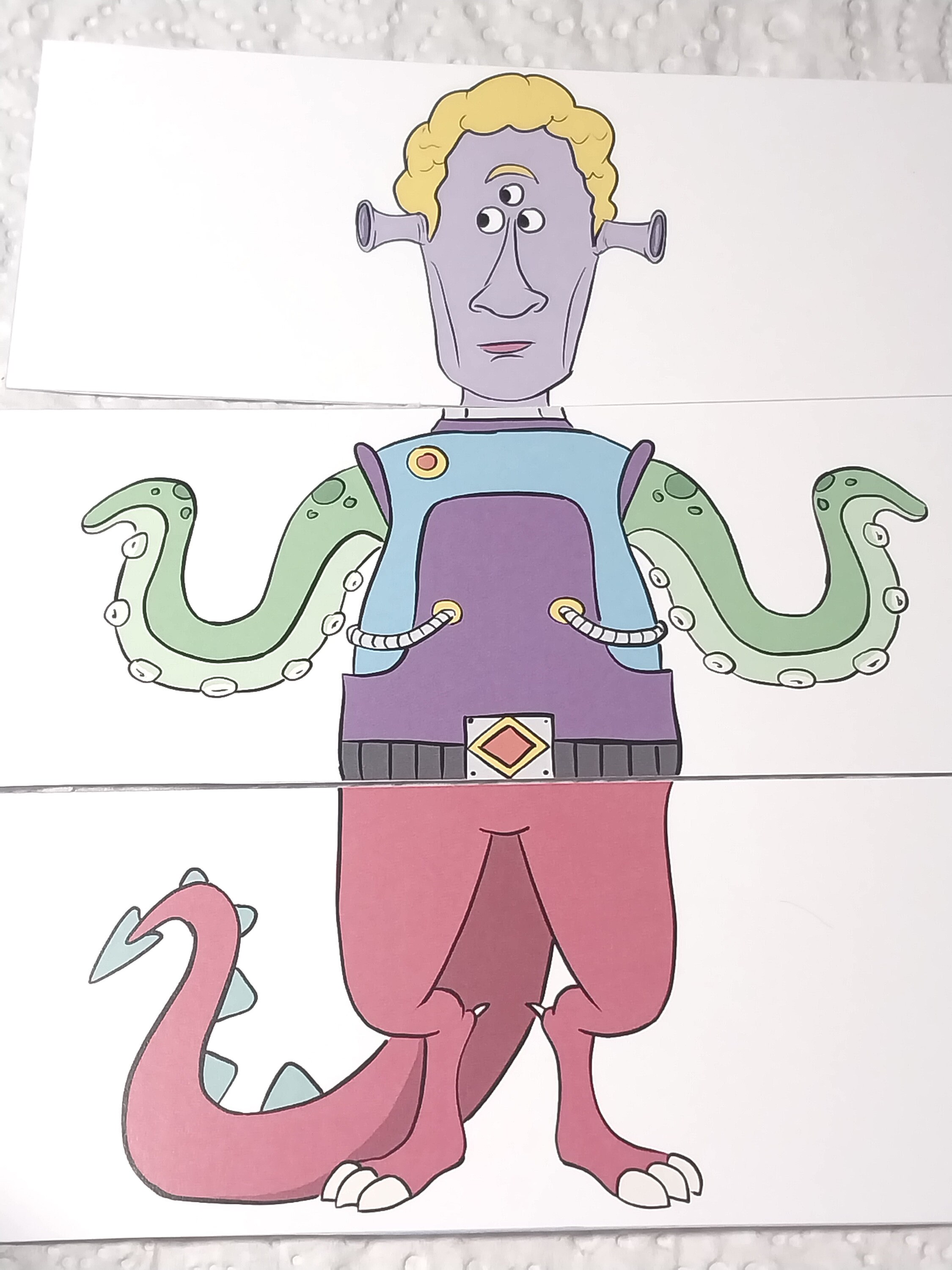Mix and Match Activity Silly Aliens Set 1 Kids Activity Printable ...