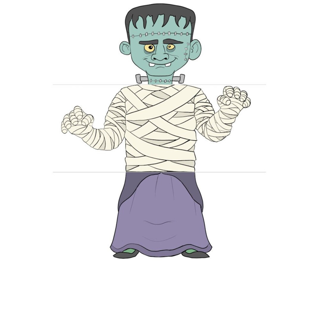 Mix and Match Activity - Spooky and Silly Monsters Set #1 - Kids ...