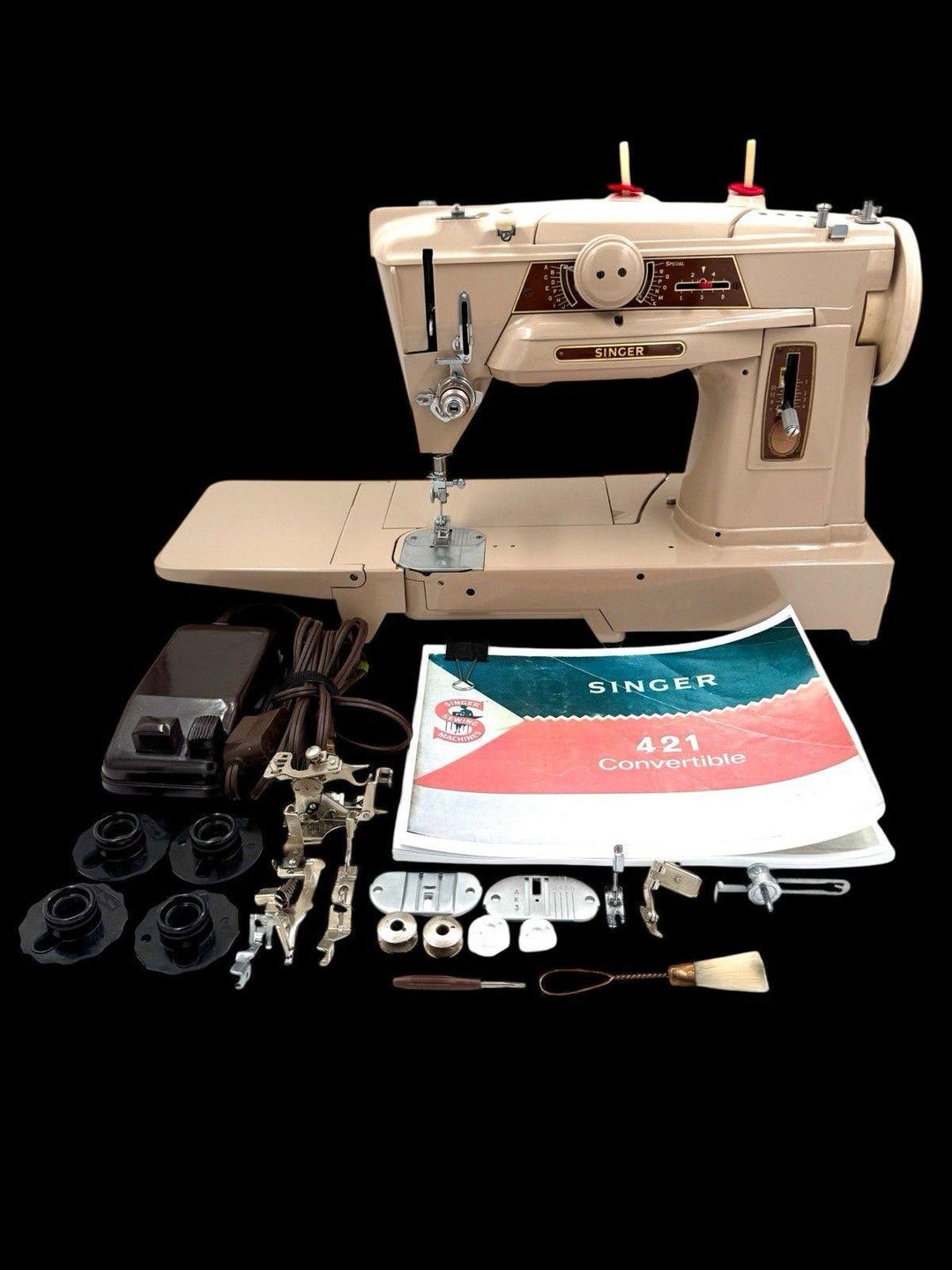 Stunning German Made Singer Freearm 421g Sewing Machine Fully Serviced ...