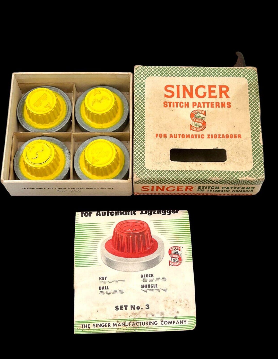 Singer Stitch Patterns for Automatic Zigzagger Yellow Cams Set 4 - Etsy
