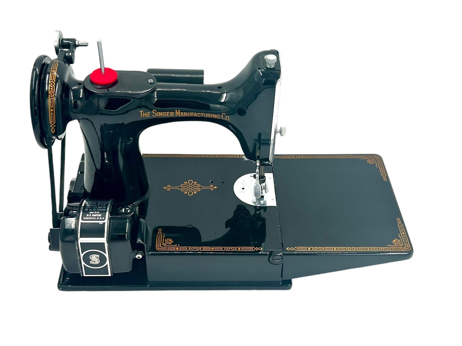 Fabulous Condition 1947 Scroll Face Singer Featherweight 221 Sewing ...
