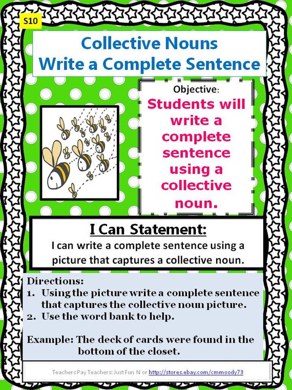 Collective Nouns 2nd Grade