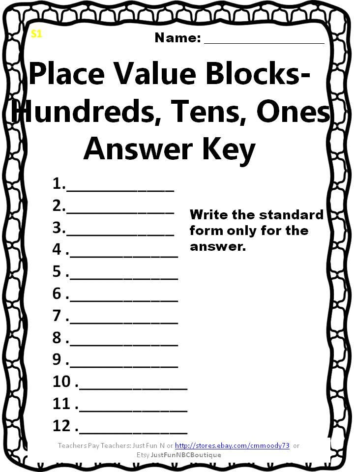 Centro de valor posicional creado por el maestro bloques de - Etsy España