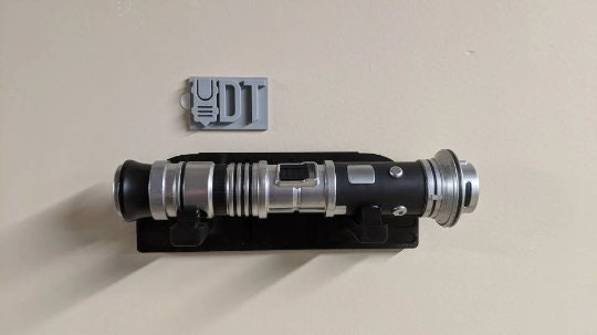 Horizontal Lightsaber Hilt Wall Mount, Lightsaber, Hilt Mount, Hilt ...