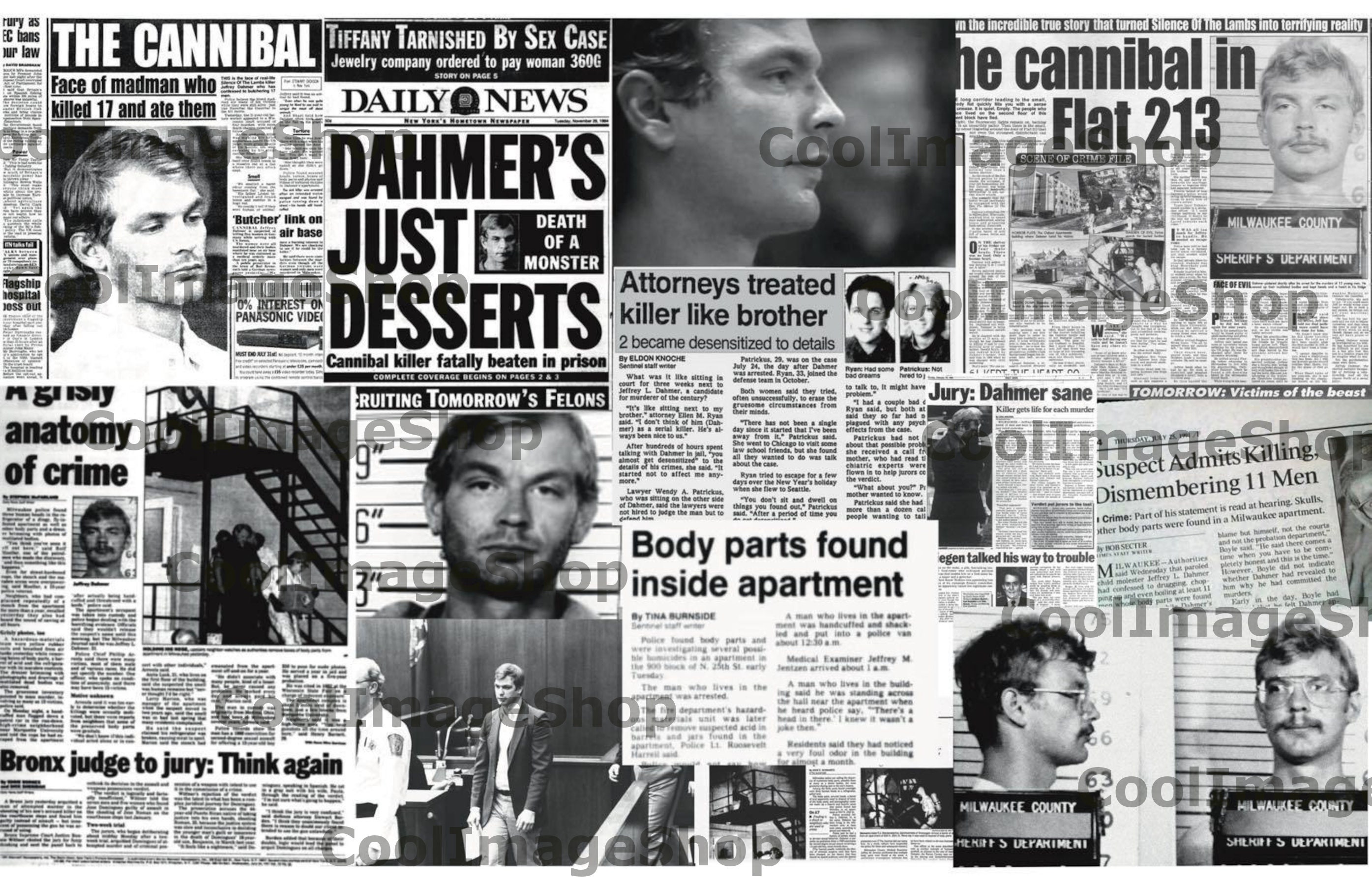 Newspaper Clippings Collage