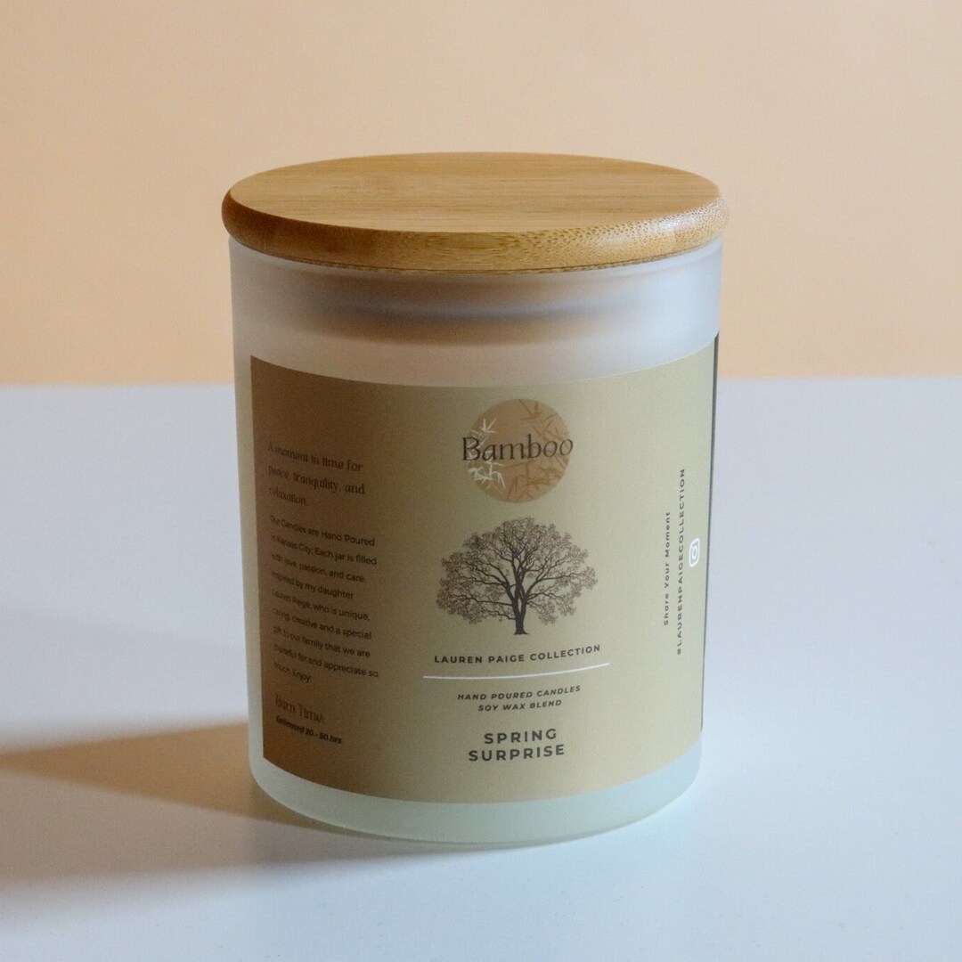 Bamboo | Spring Collection | Soy + Coconut Wax | Cotton Wick | Vegan ...