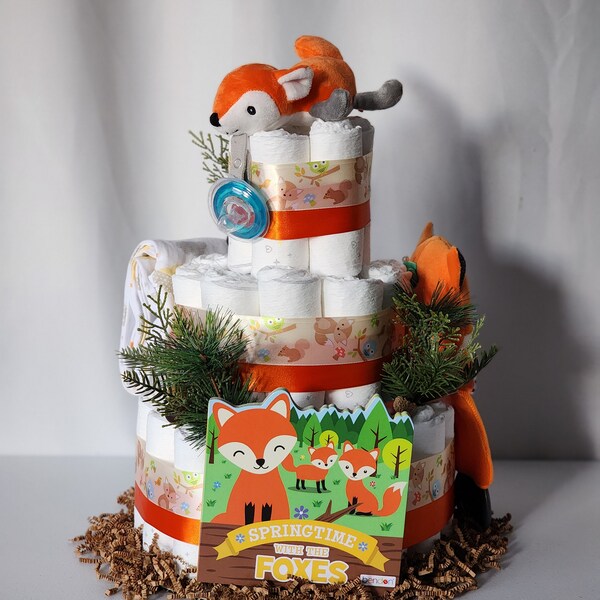 Fox Diaper Cake - Etsy