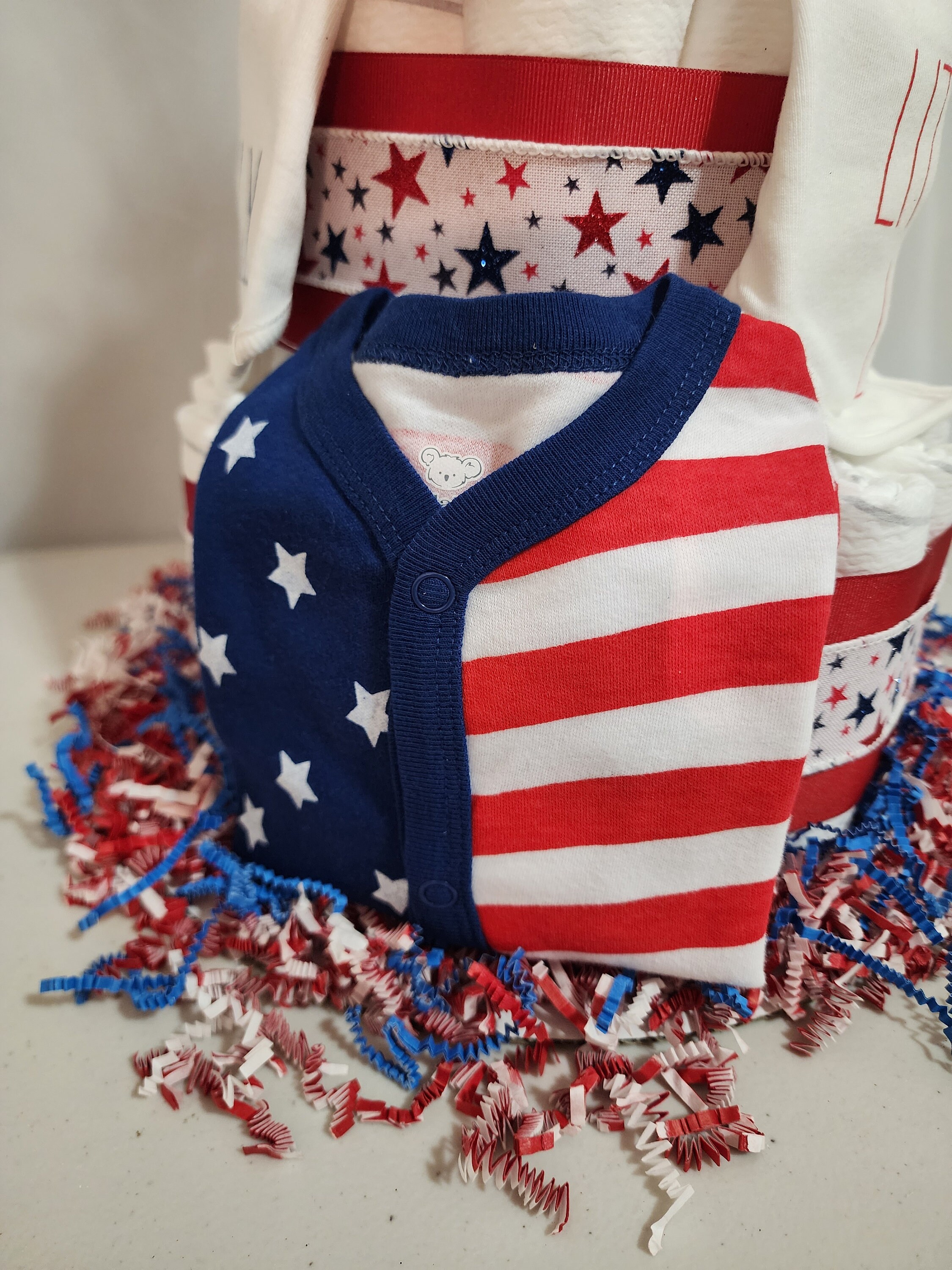 4th of July Diaper Cake (baby Boy) - Baby Gift/baby Shower - Etsy