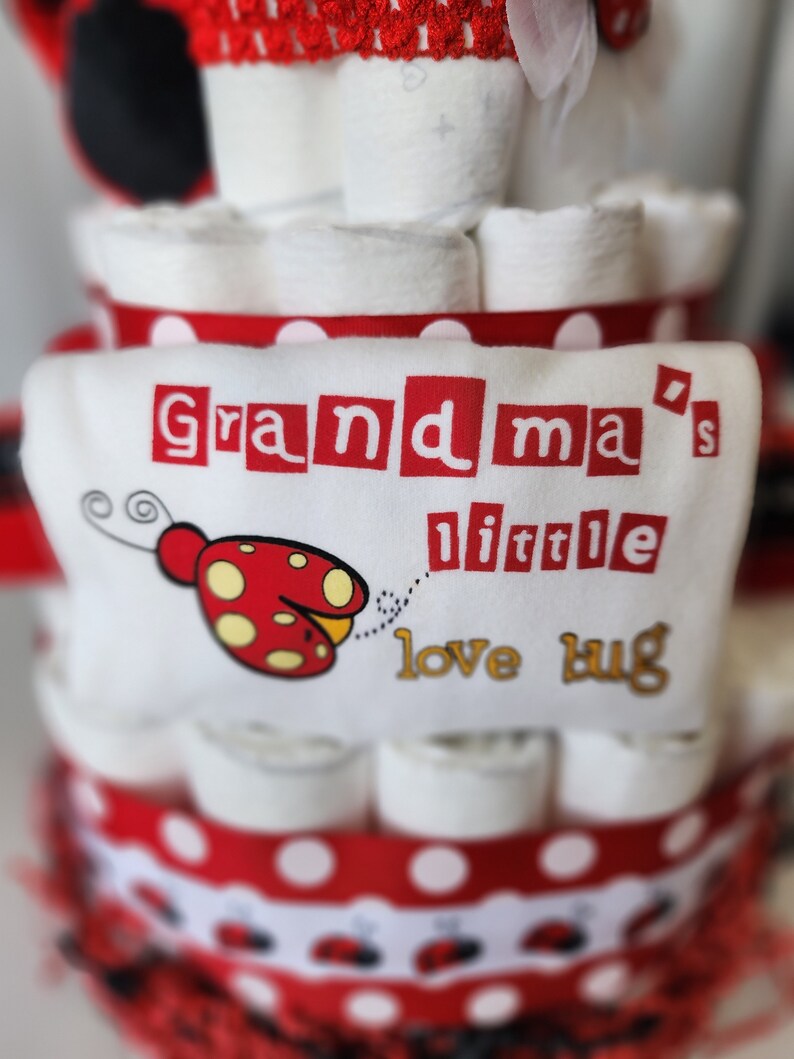Ladybug Diaper Cake-baby Gift/baby Shower Centerpiece - Etsy
