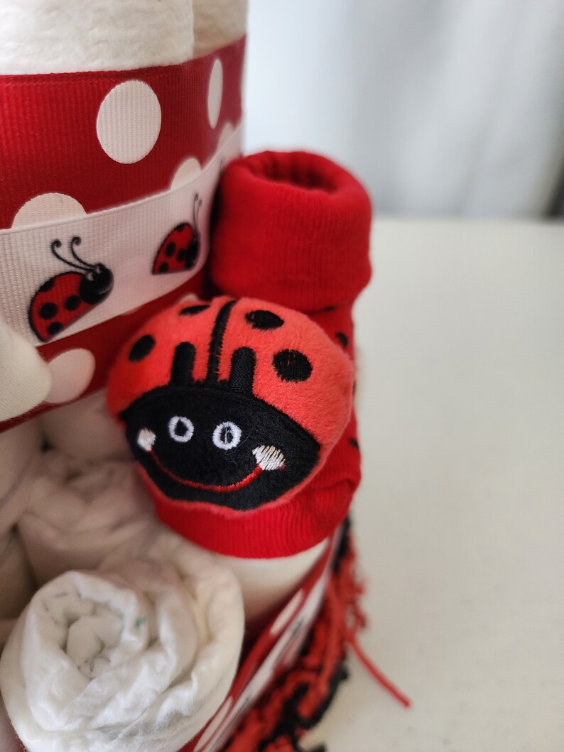 Ladybug Diaper Cake-baby Gift/baby Shower Centerpiece - Etsy