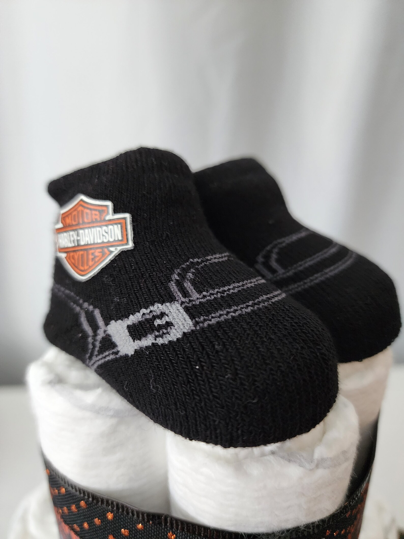 Harley Davidson Diaper Cake Baby Gift/baby Shower Centerpiece - Etsy