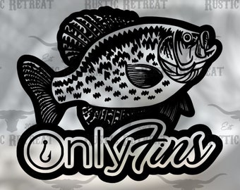 Only Fins SVG, Fishing Funny, Fishing Svg, Onlyfins Crappie Svg, Cricut ...