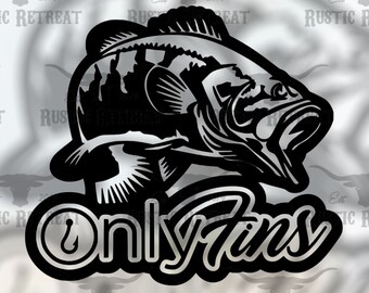 Only Fins SVG, Fishing Funny, Fishing Svg, Onlyfins Bass Svg, Cricut ...