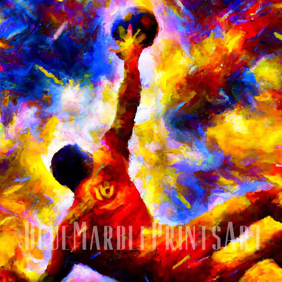 Abstract Soccer Art