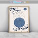 Navy Blue Mid Century Modern Diamond Wall Art Posters & Prints, Blue ...