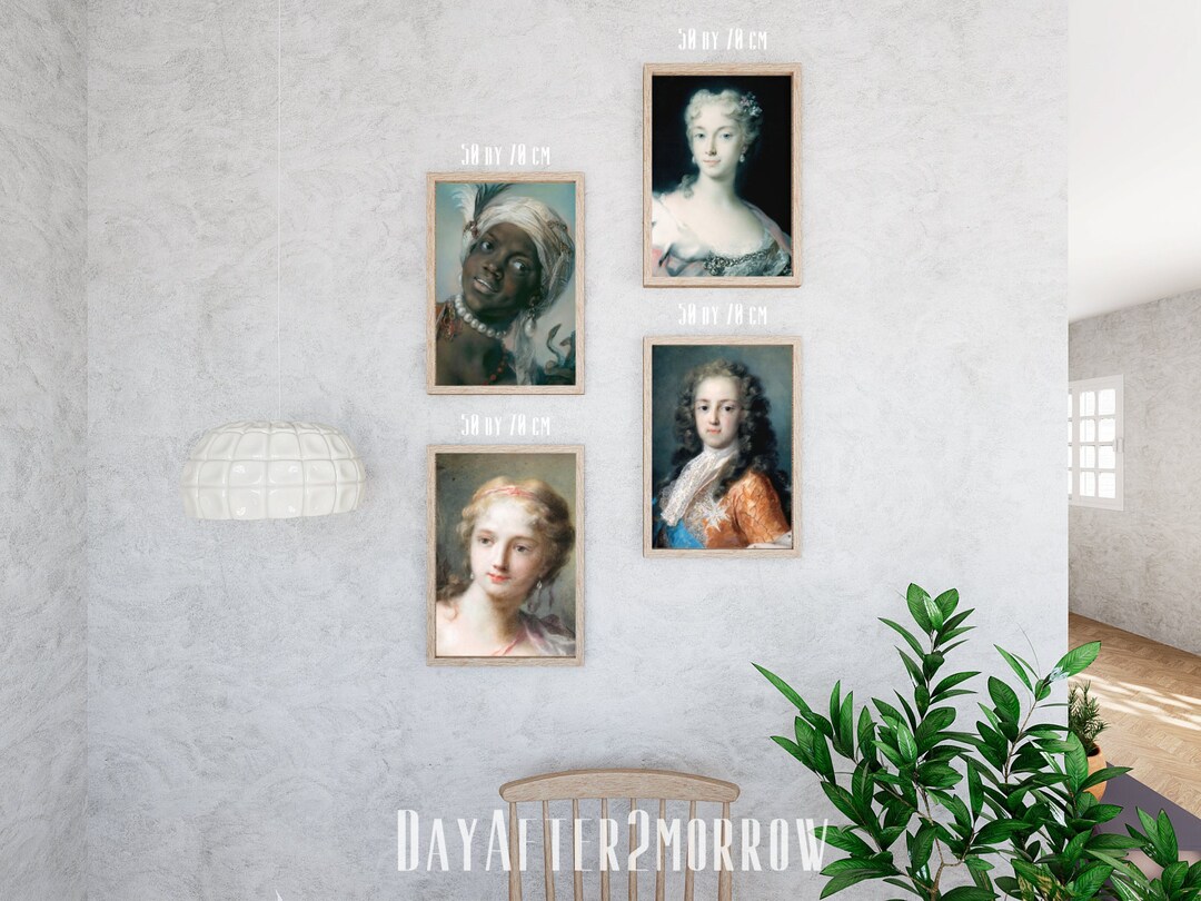 Rococo Gallery Wall Art Set Rococo Wall Art Rococo Wall Decor Rococo ...