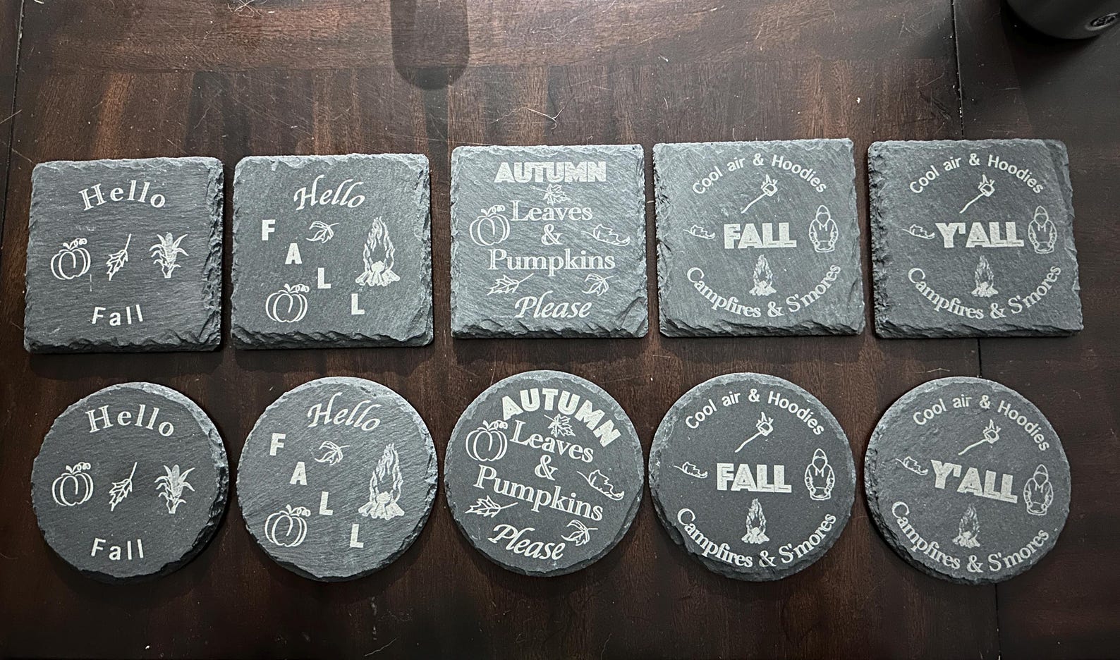 Fall Beverage Coasters - Etsy