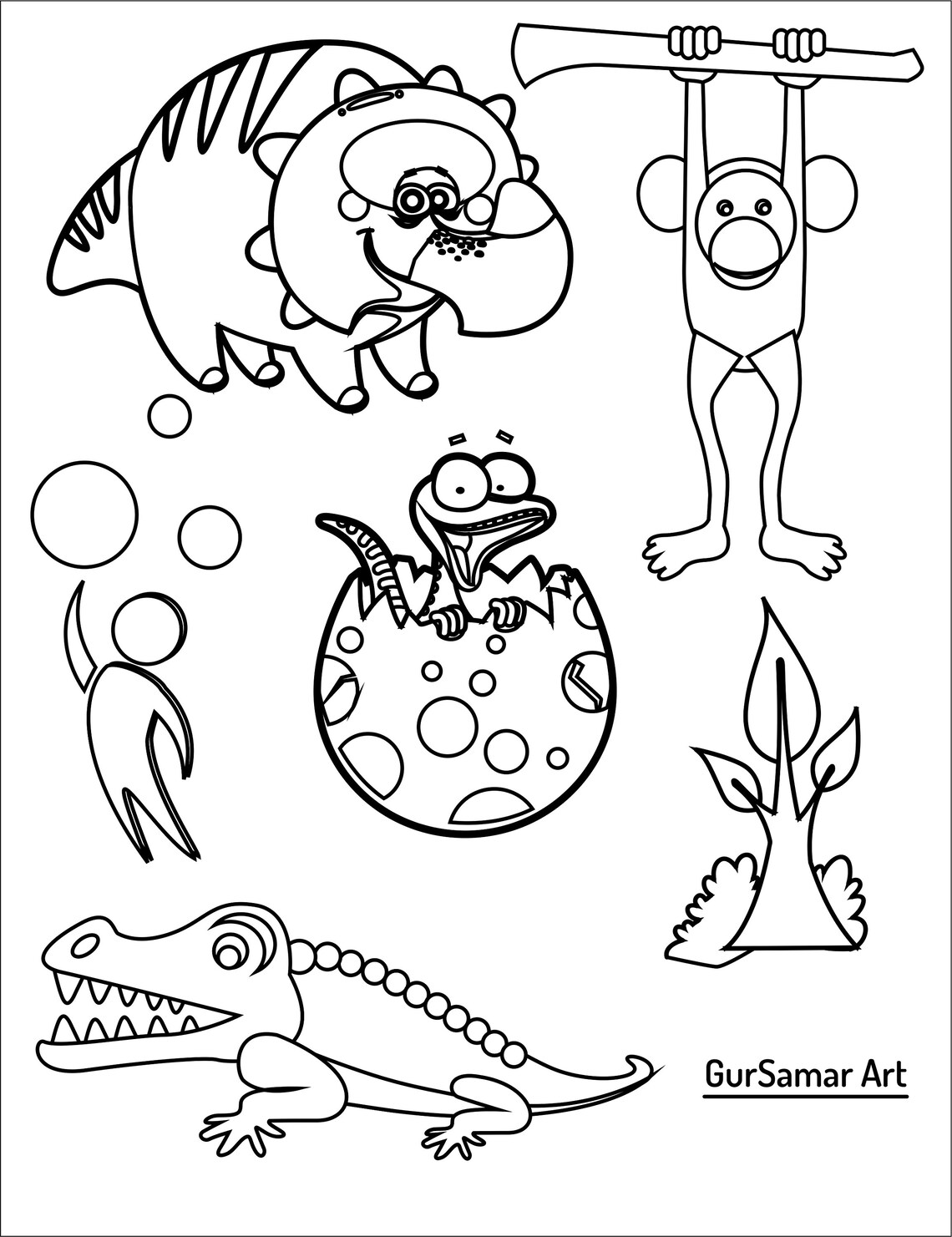 Animals or Foods HD Coloring Pages 02 Coloring Pages Instant - Etsy