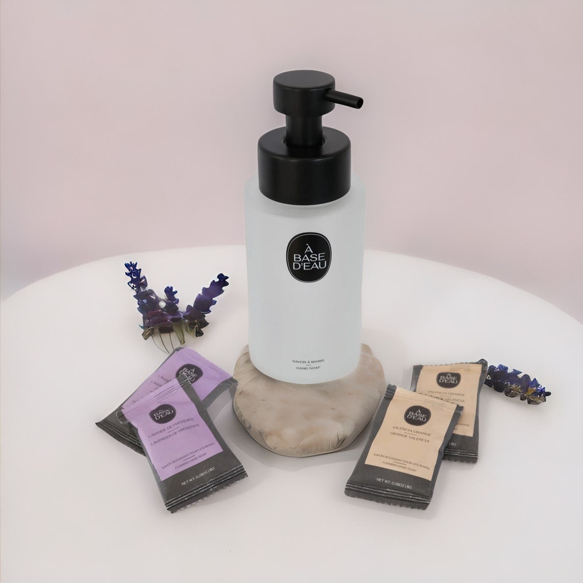 FOAM SOAP DISPENSER, Bonus: 4x Hand Soap Tablets, Stainless Steel Pump ...