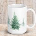 Spruce Trees Mug, Woodland Coffee Cup, Evergreen Drinkware, Pretty ...