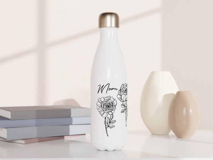 17oz Stainless Steel Roses Water Bottle Double-wall - Etsy