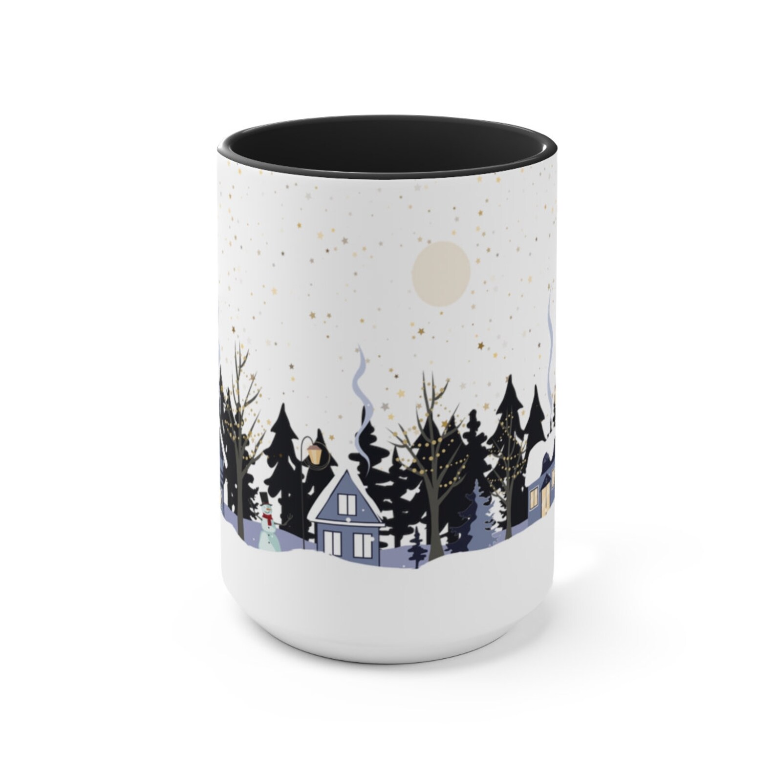 Winter Houses Mug Holiday Coffee Mug Winter Village Mug - Etsy