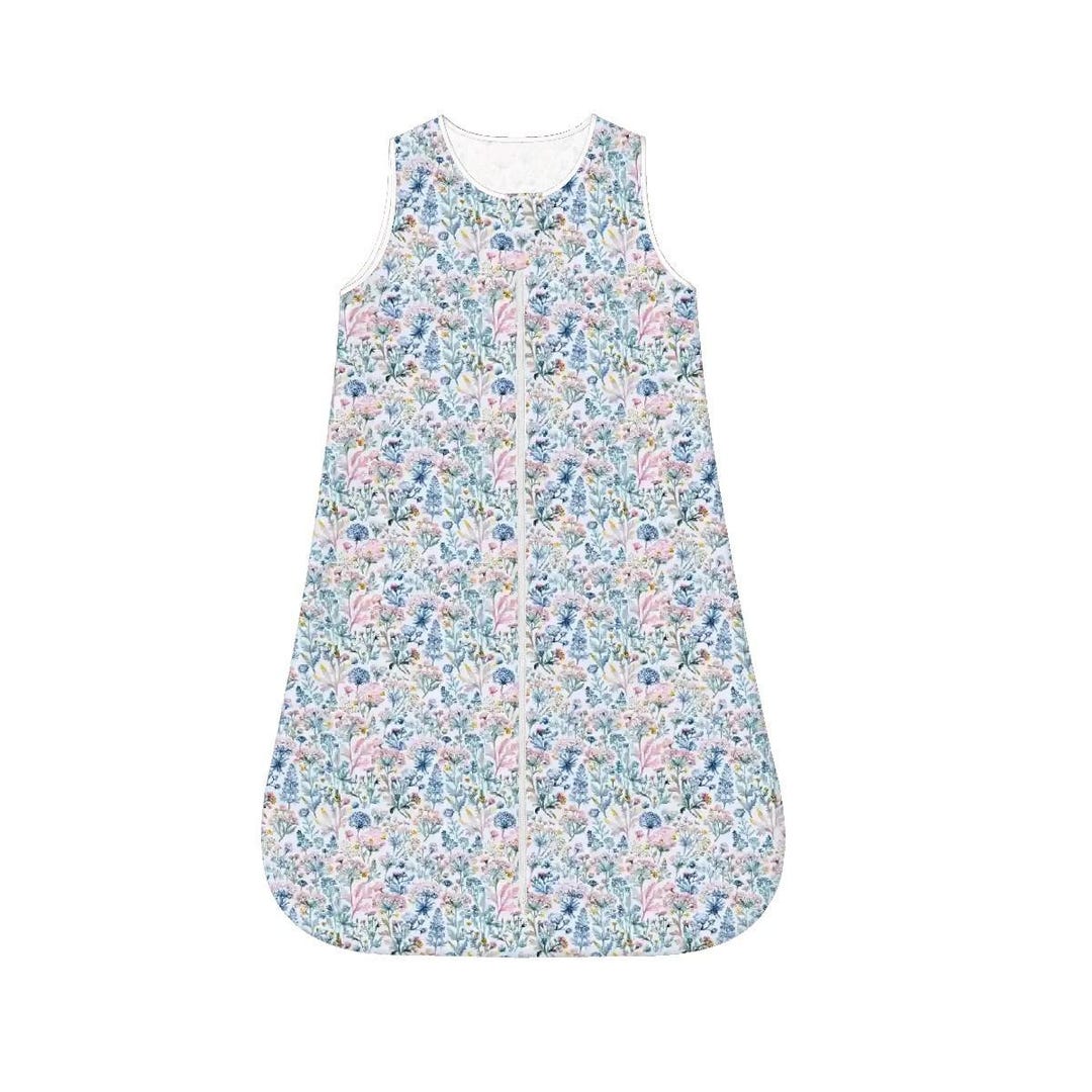 Floral Baby Sleep Sack: Soft Fleece Wearable Blanket, Double Zipper - Etsy