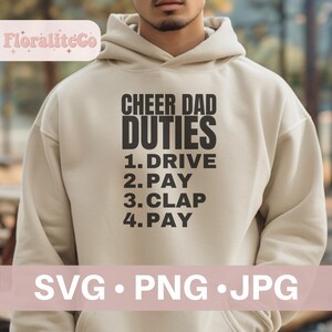 Cheer Dad Duties Svg, Cheer Competition Svg, Cheer Family Svg, Cheers ...