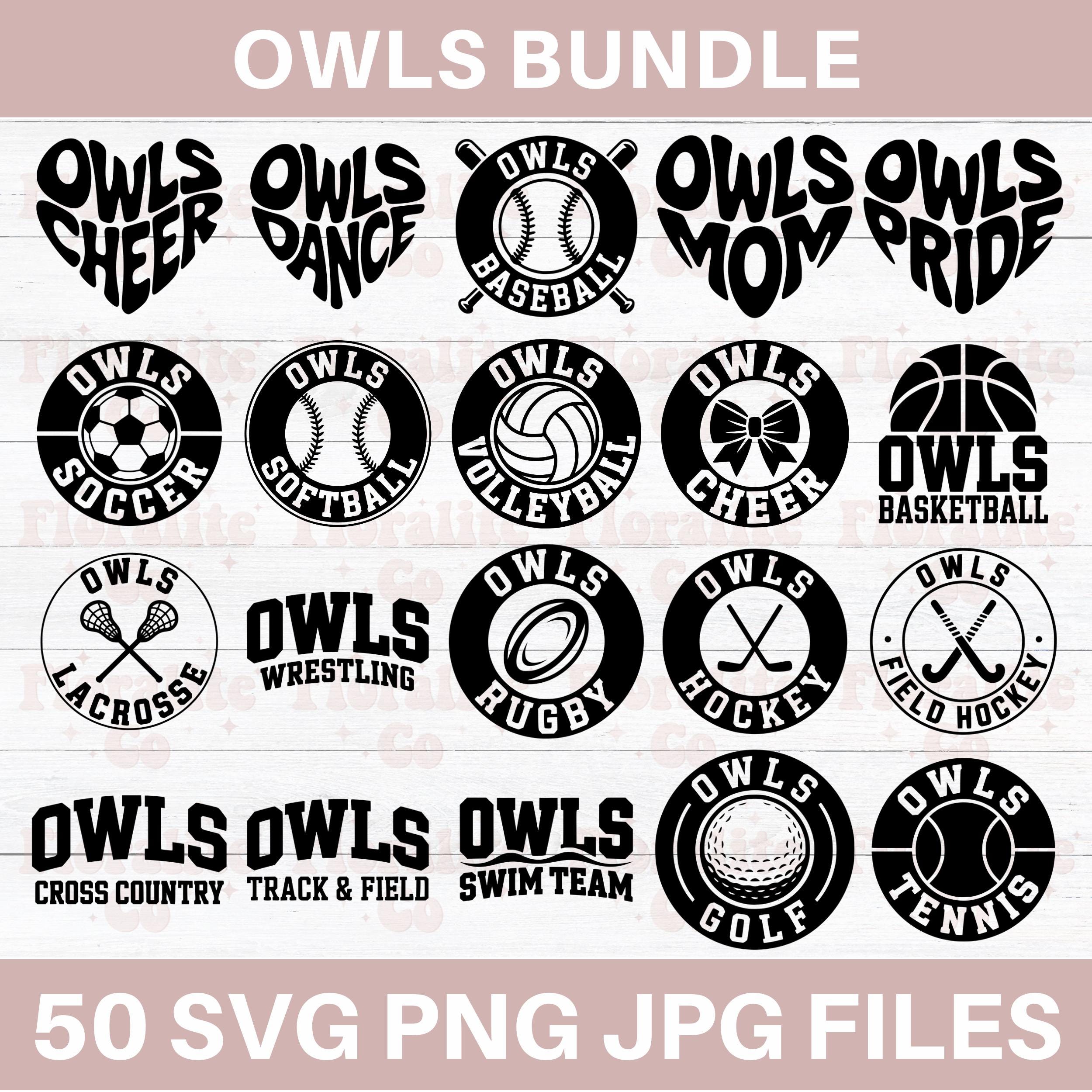 Go Owls Svg, Owls Svg Bundle, Owls Pride, Owls Mascot Svg, High School ...