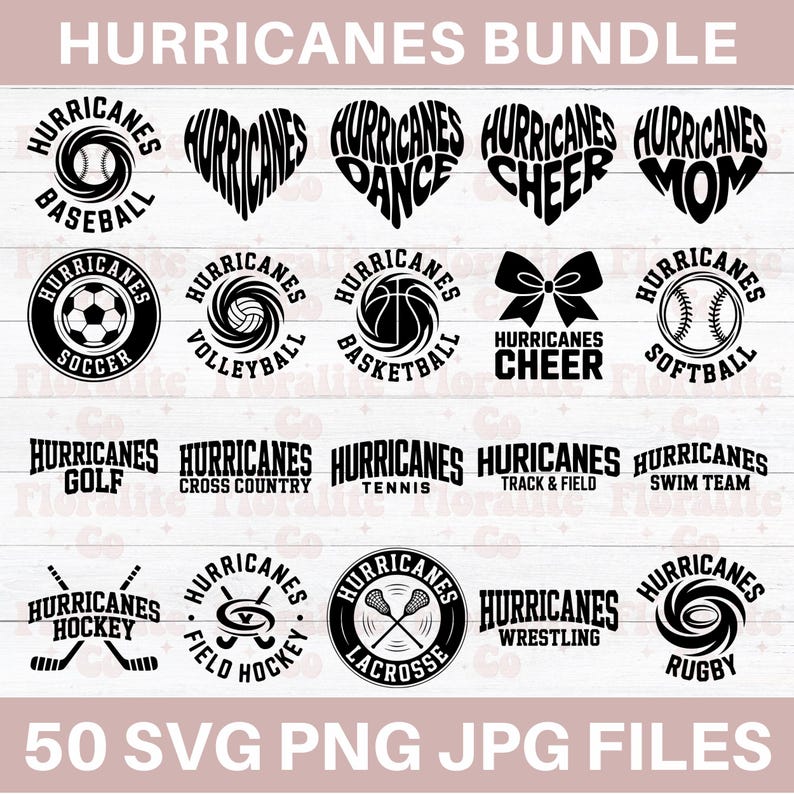 Hurricanes Mascot Bundle Svg, Hurricanes School Spirit Svg, Hurricanes ...