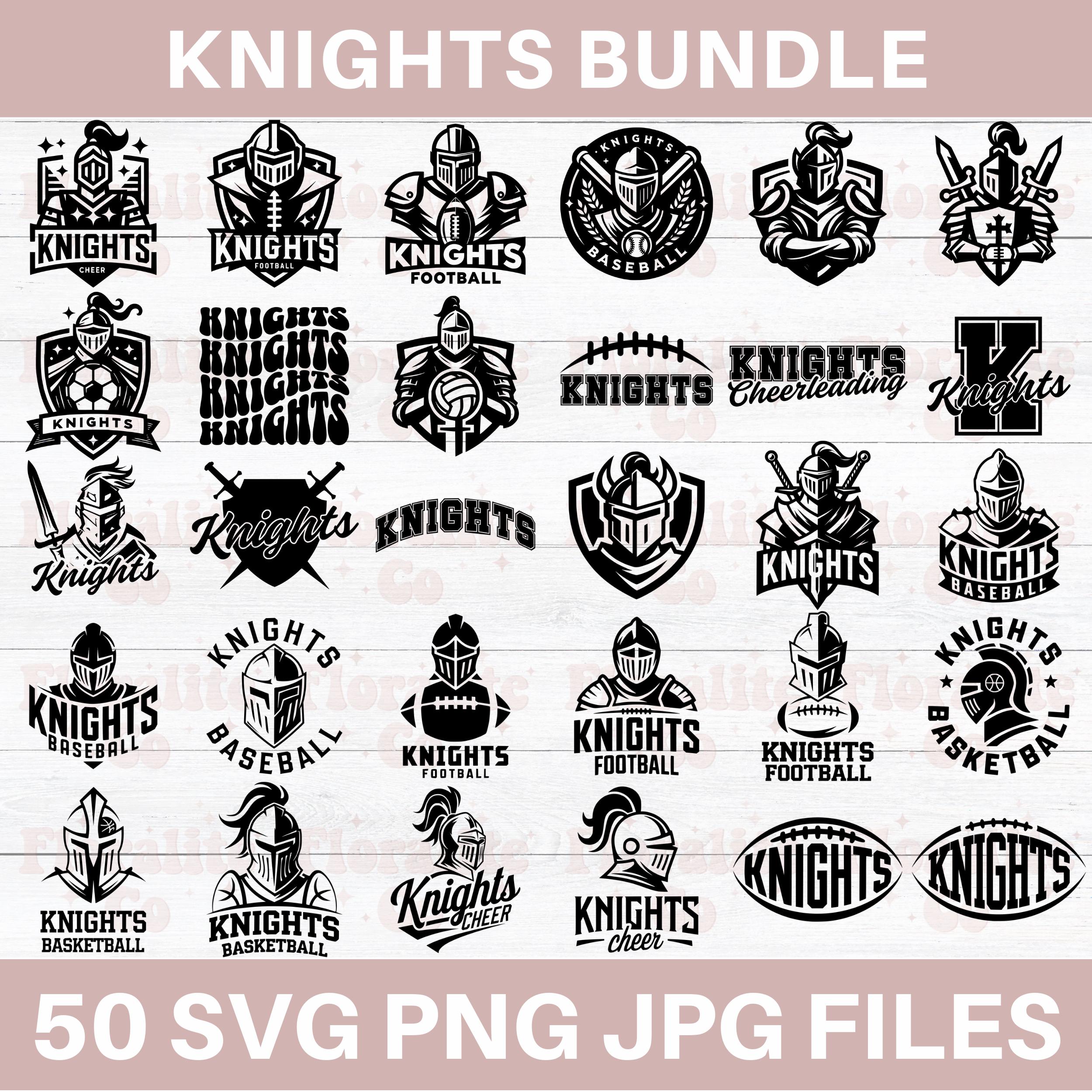 Knights SVG Bundle, School Spirit Cut File, Cheerleading Shirt Svg ...