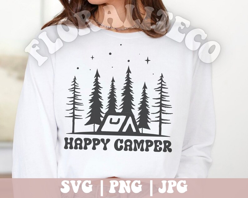 Happy Camper Svg, Camping Life Svg, Tenting Svg, Camp Life Svg, Camping ...