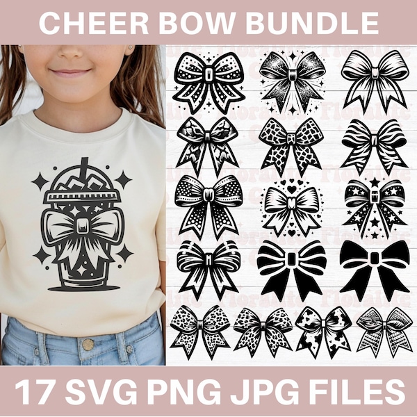 Cheer Bow Svg - Etsy