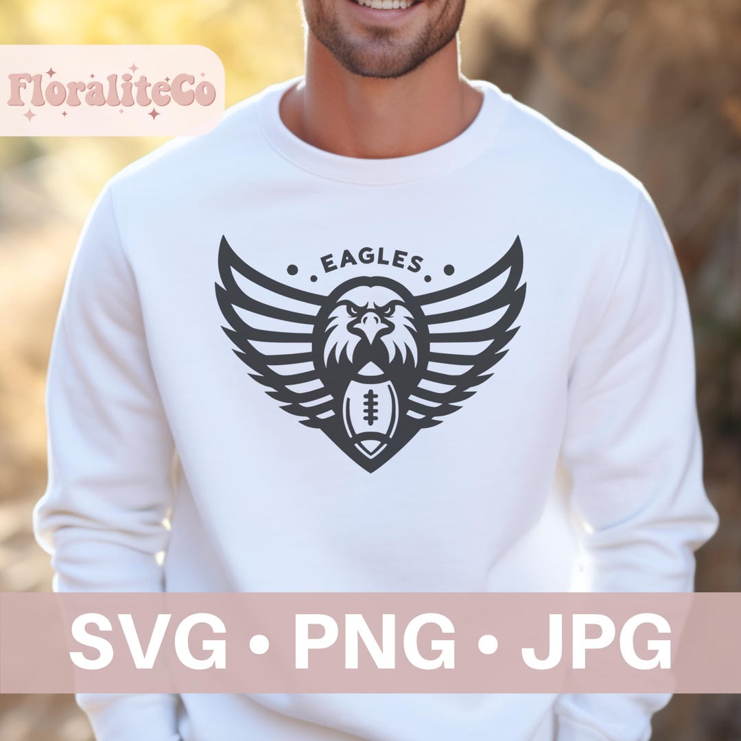 Eagles Football Svg Eagle Football Svg Eagles Football Png Eagles ...