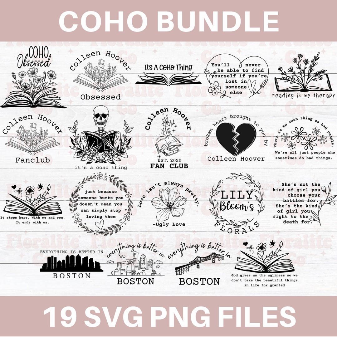 Colleen Hoover SVG Bundle, Colleen Hoover SVG, Buchliebhaber SVG ...