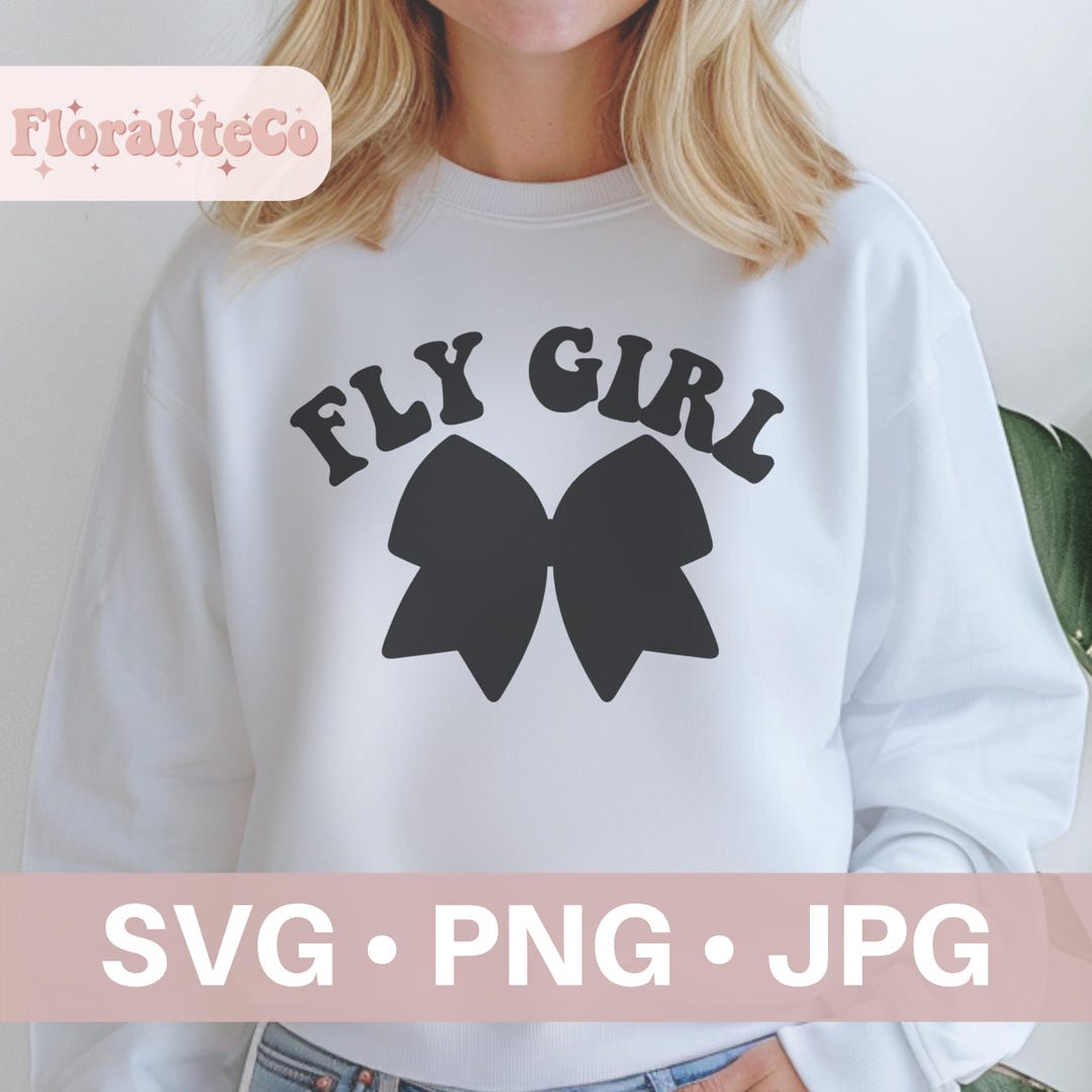 Cheer Flyer Svg, Fly Girl Svg, Cheer Vibes Svg, Cheerleading Svg ...