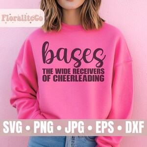 Base Svg, Cheer Base Svg, Base Cheerleading Svg, Funny Cheer Svg, Cheer ...