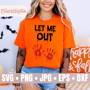 Halloween Pregnancy SVG, Let Me Out SVG, Funny Maternity SVG, Funny ...